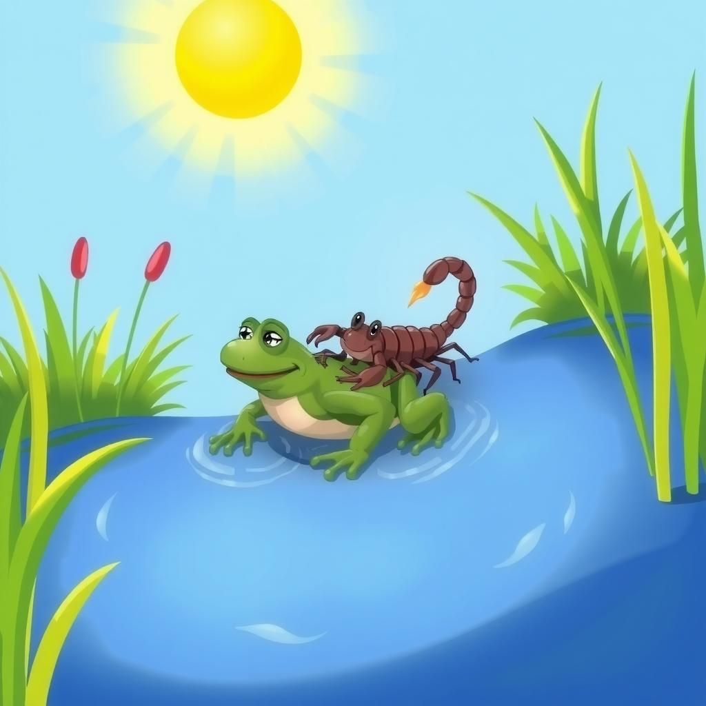 The Scorpion and the Frog | MoralFables.com